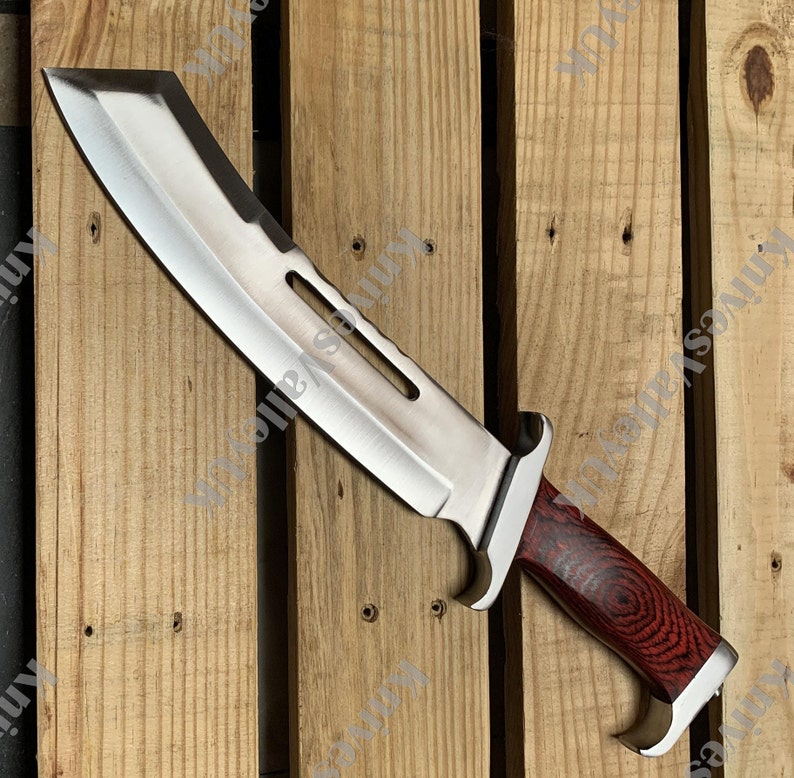 Custom Handmade Rambo Machete, Rambo Knife , Movie Replica Knife ...