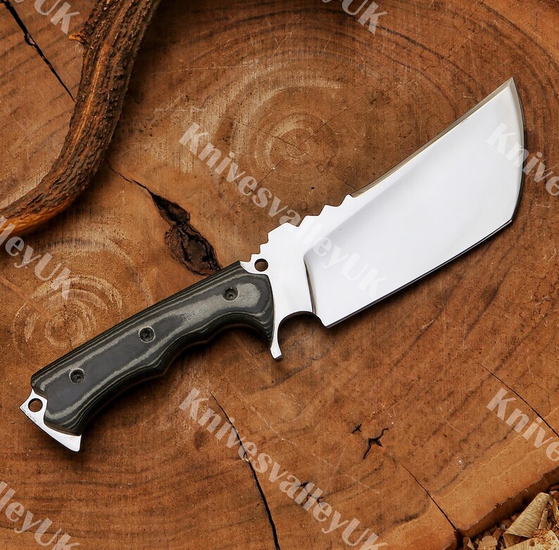 Custom Handmade Bush Craft Knife ,cleaver, Full Tang ,high Polish ...