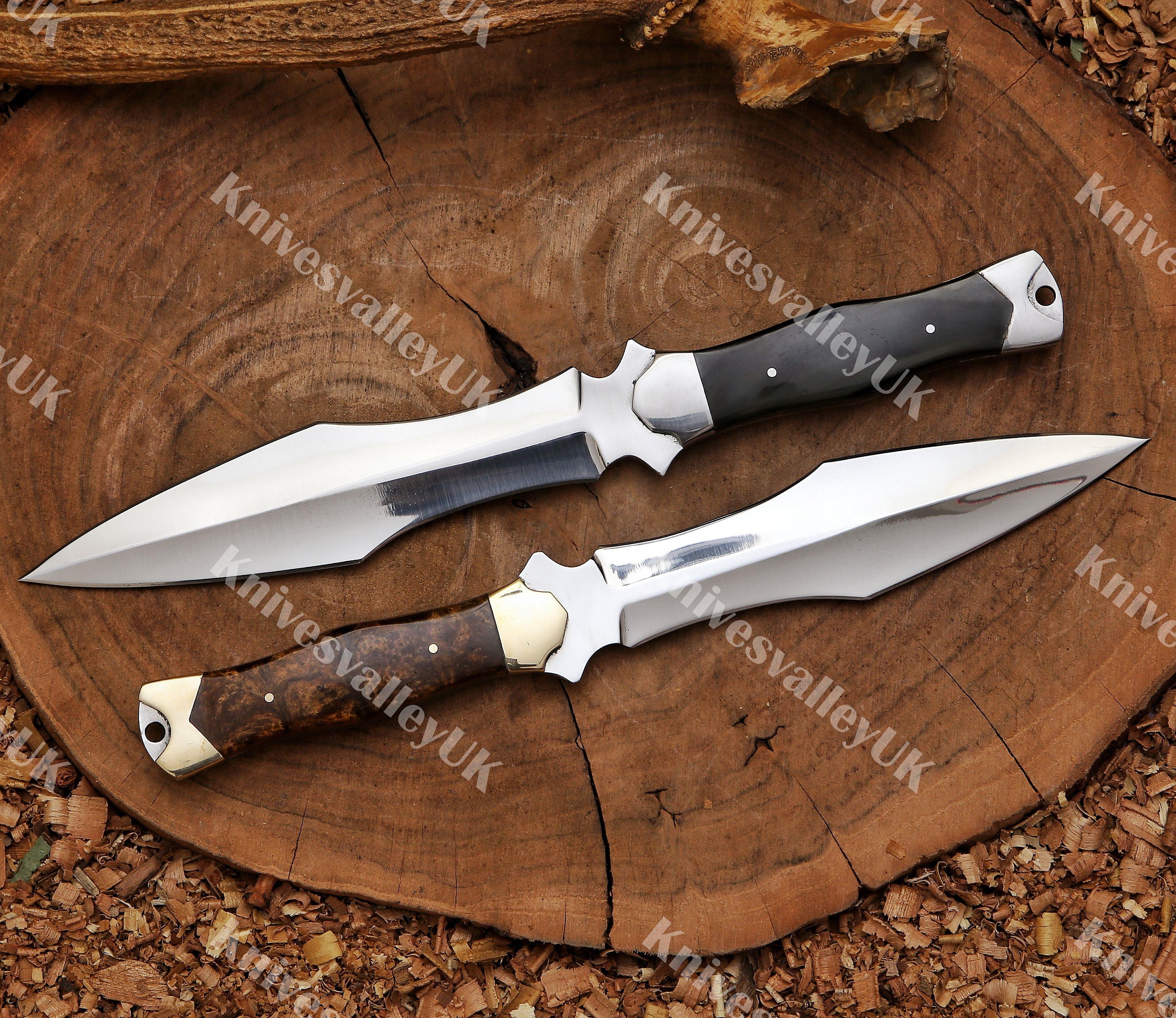 Custom Handmade Double Side Edge Mirror Polished Knife , Kaiju Knife ...