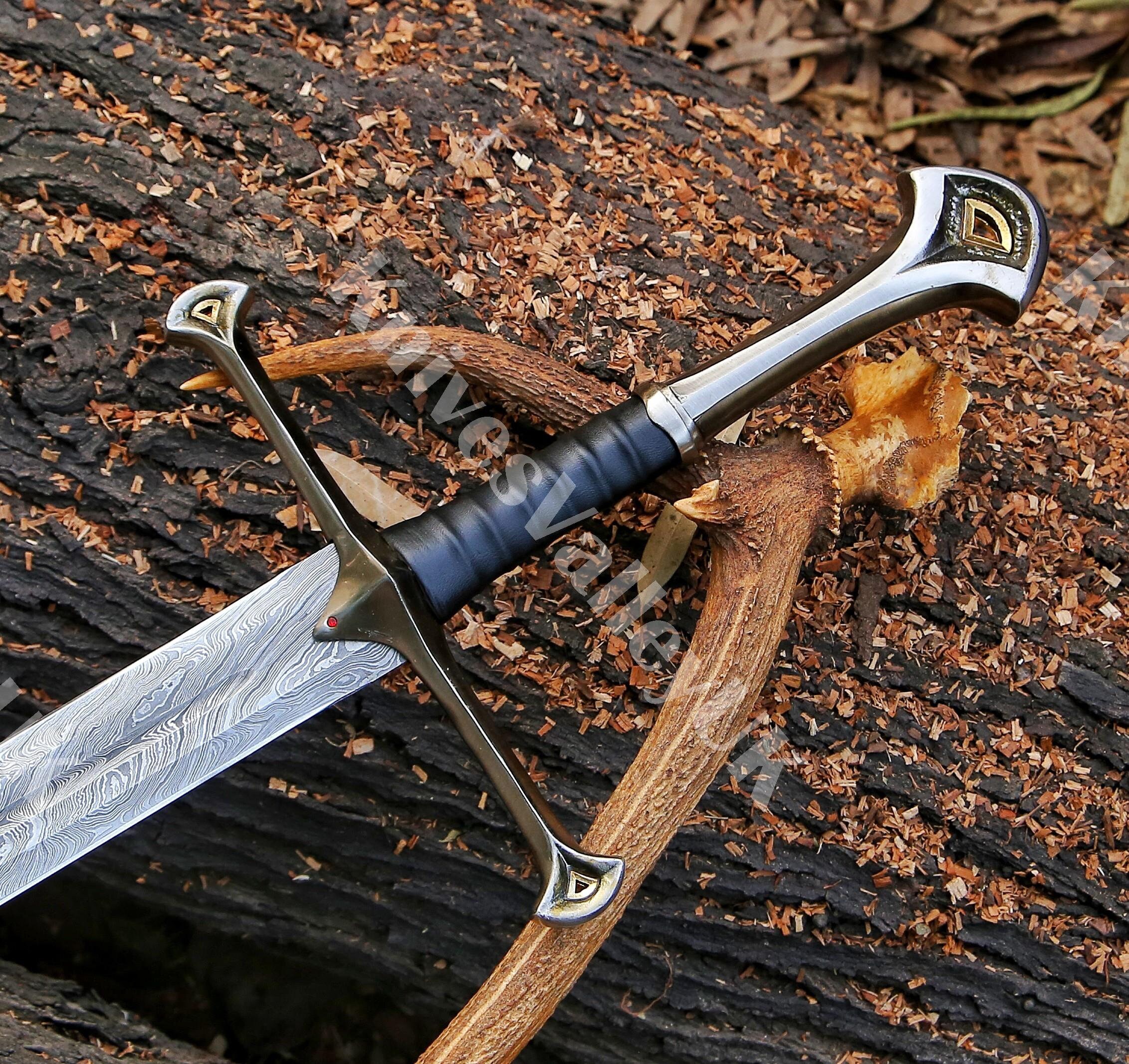 Lord of the Rings Sword ,narsil Anduril Sword Replica, Damascus Blade ...