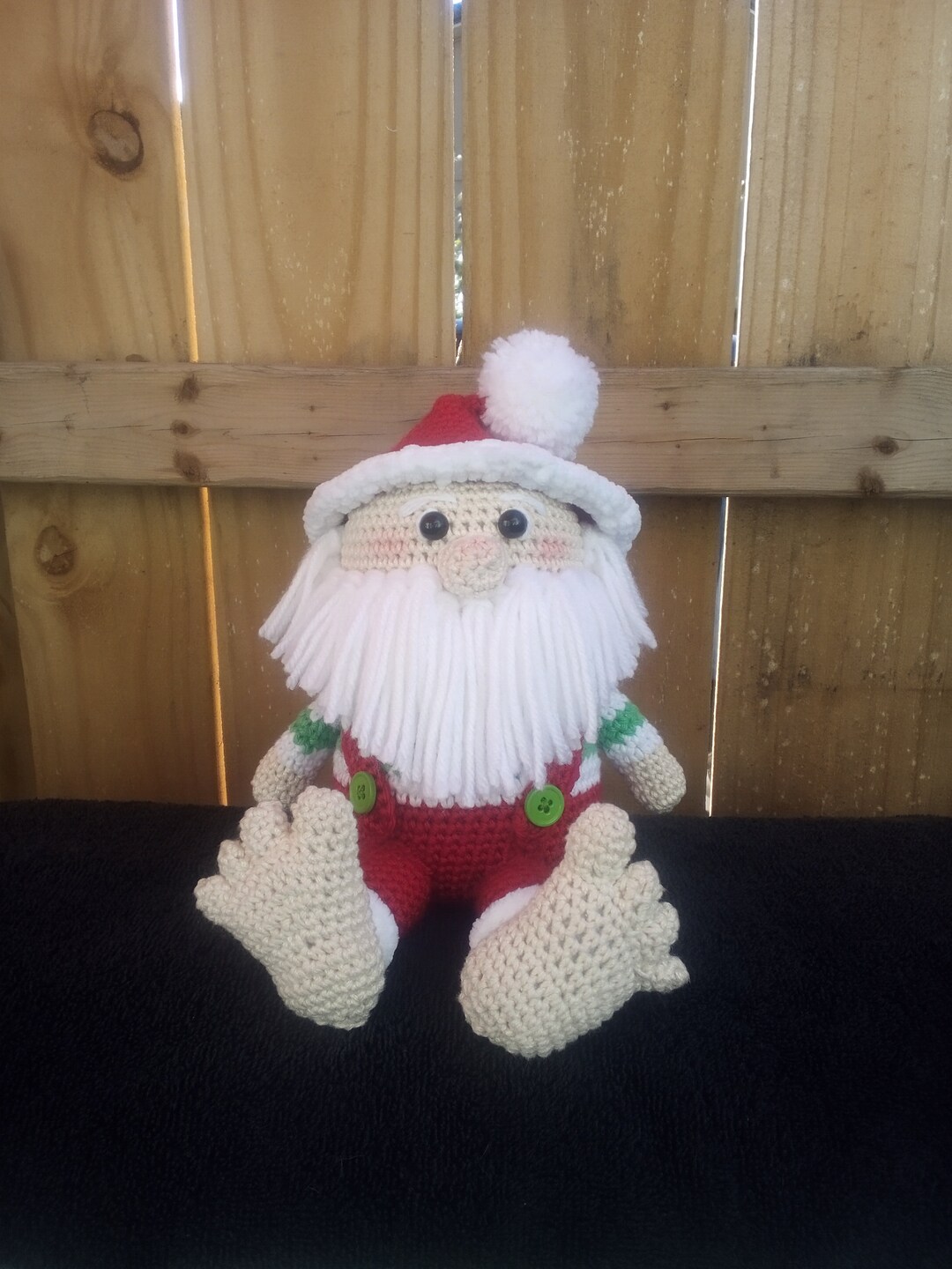 Barefoot Santa Handmade crochet Gnome Christmas Décor - Etsy