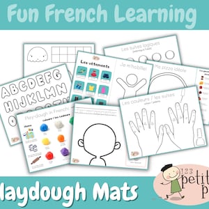 Printable Playdough Mats for Fun French Practice - Etsy Canada