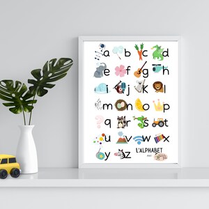 Downloadable Bilingual Alphabet Poster Printable - Etsy Canada