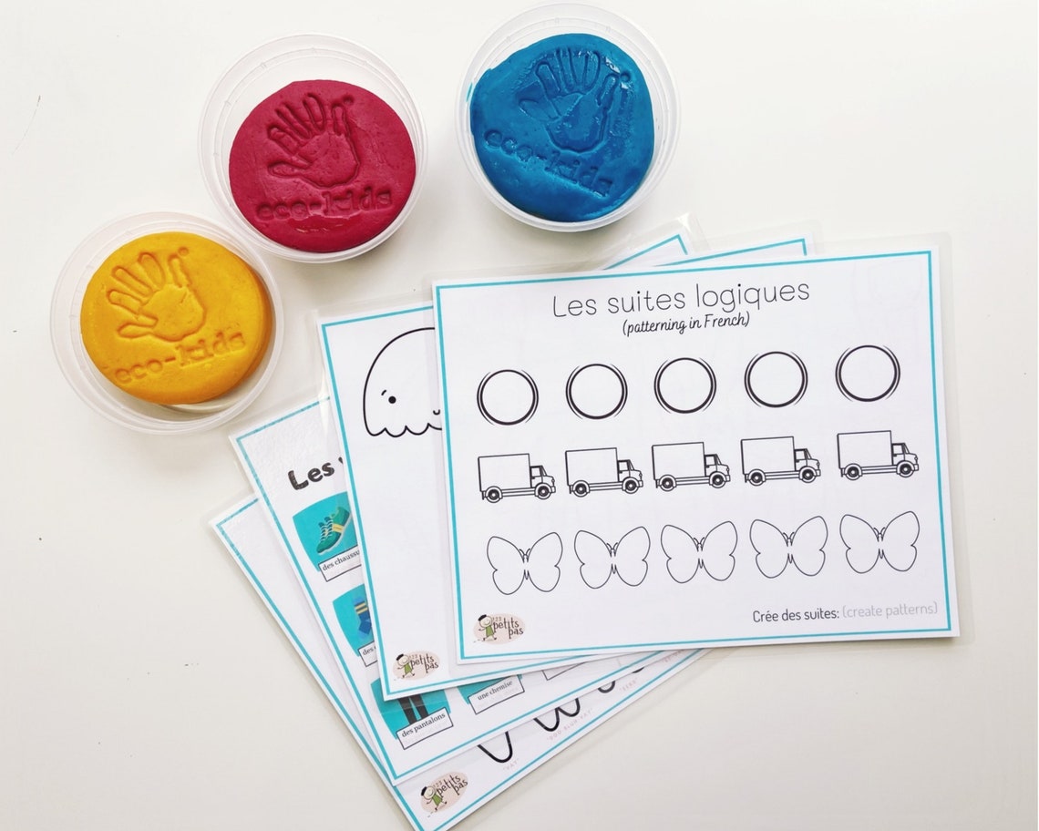 Printable Playdough Mats for Fun French Practice - Etsy Canada