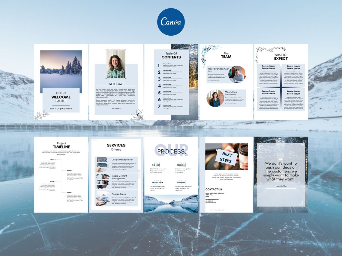 Client Welcome Packet Template, New Client Welcome Packet, Onboarding ...