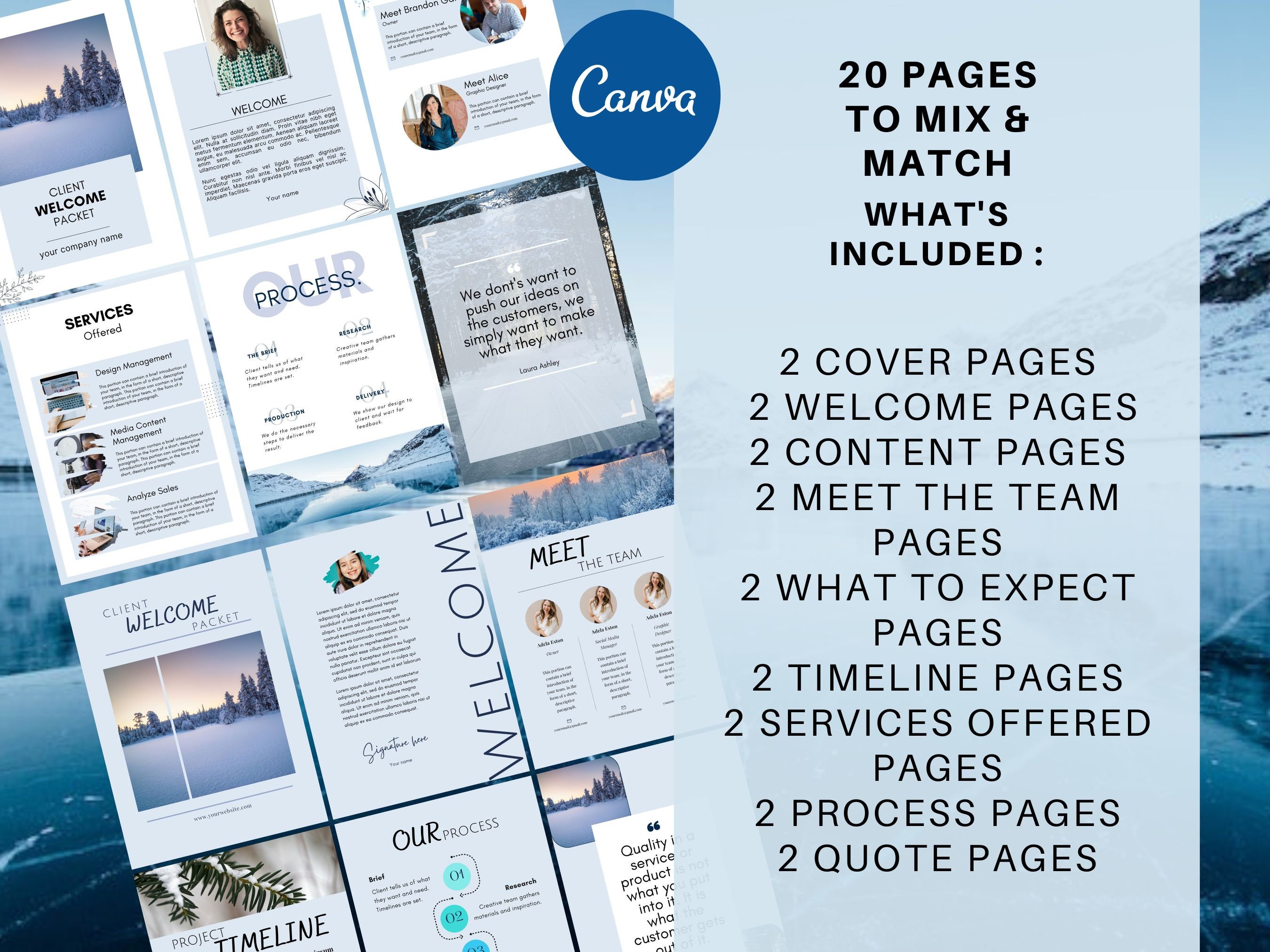 Client Welcome Packet Template, New Client Welcome Packet, Onboarding ...