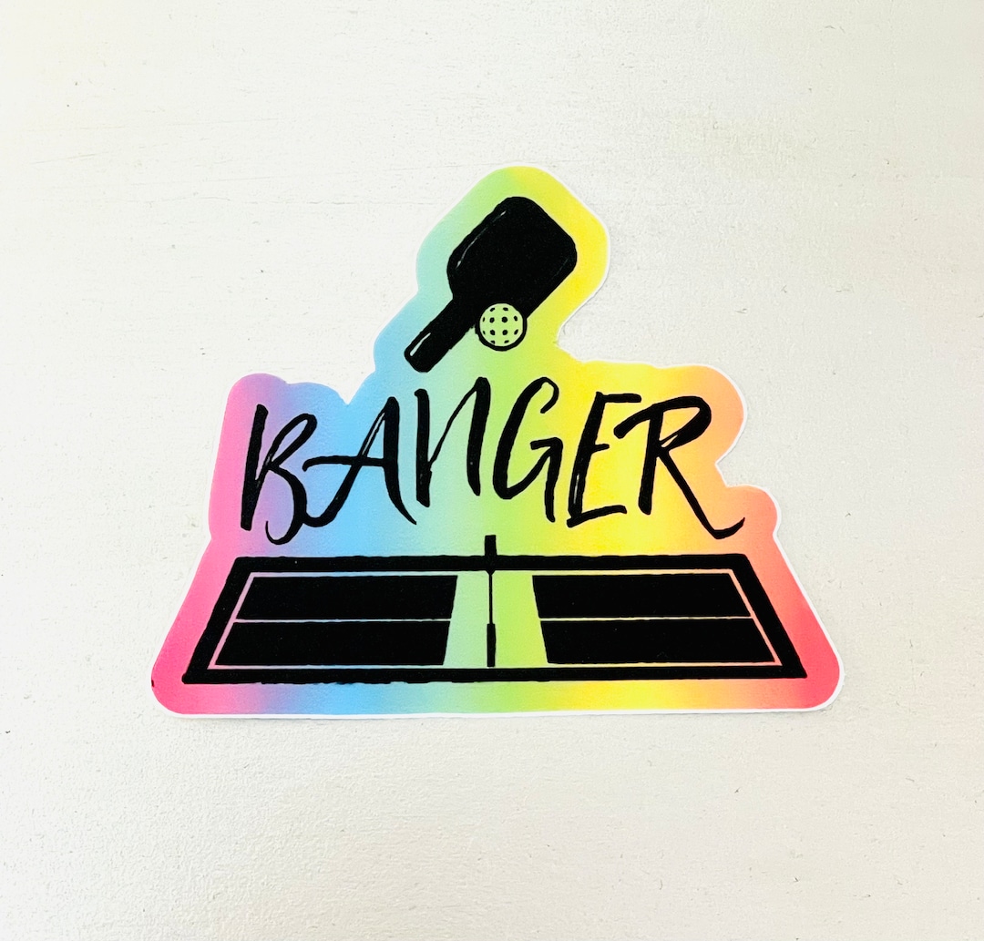 Pickleball "banger" Sticker: Waterproof Vinyl Decal - Etsy