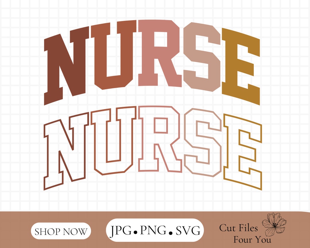 Nurse SVG - PNG, Nurse Gift , Silhouette, Rn Svg's, Tshirt Designs, CNA ...