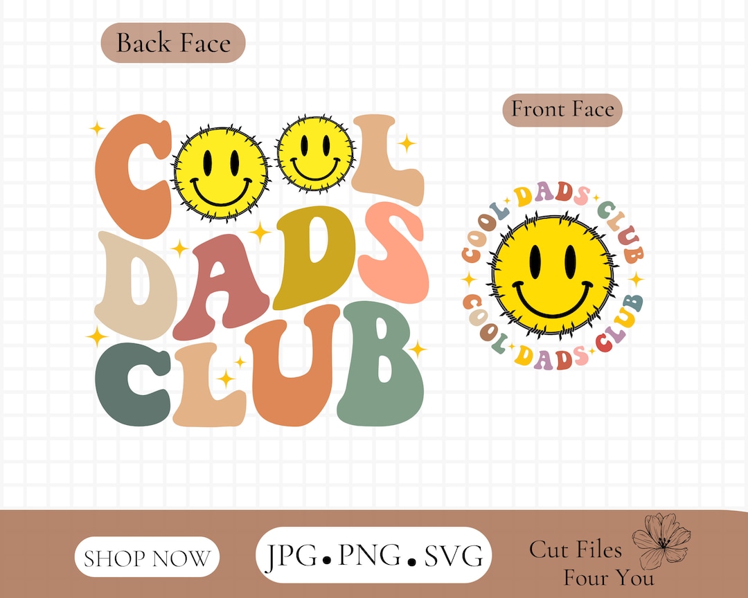 Cool Dads Club SVG, Cool Dads Club PNG, Dads Svg, Dads to Be Svg, Dads ...