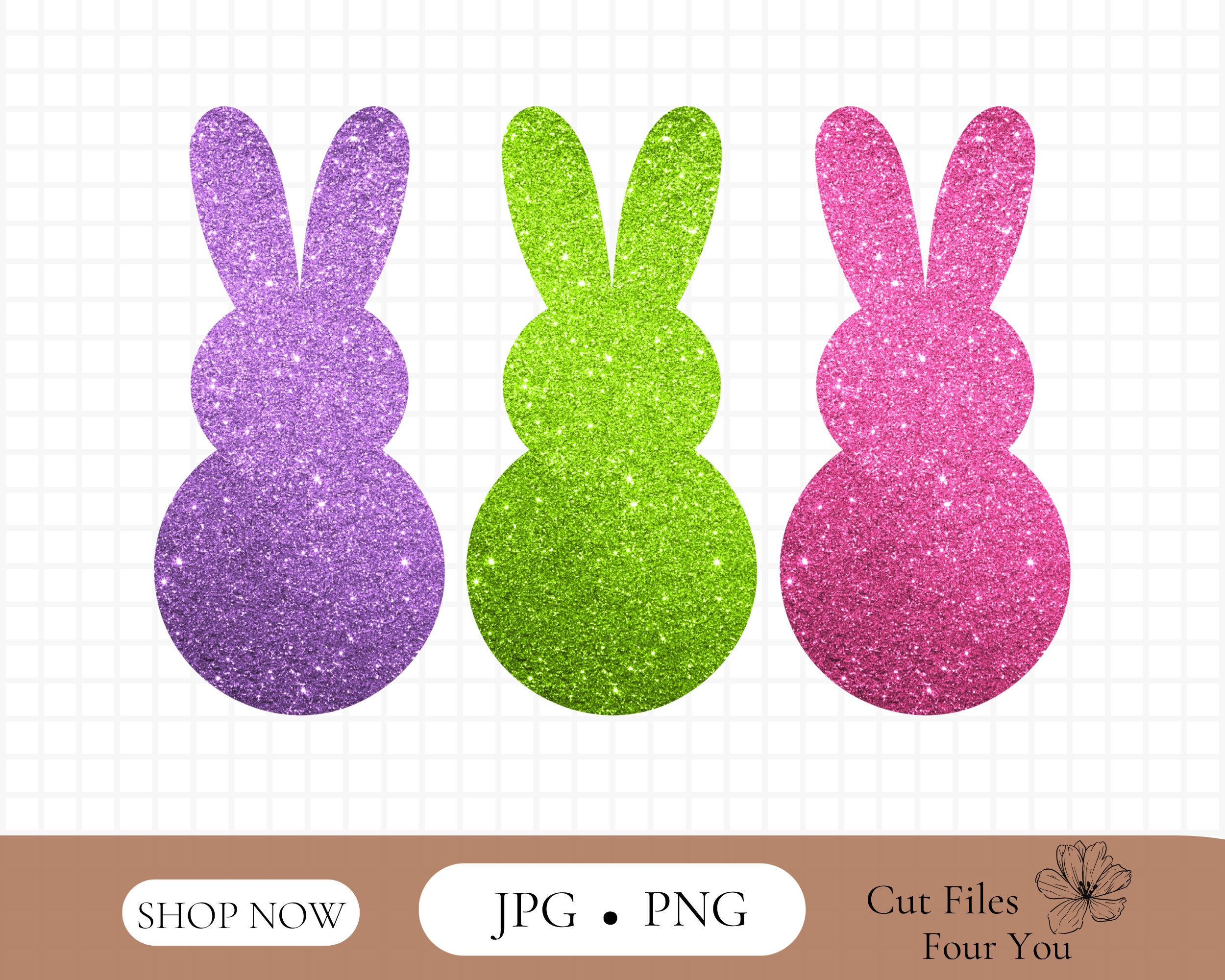 Easter Bunny Peeps SVG Digital Download Png- Jpg Easter Clipart ...