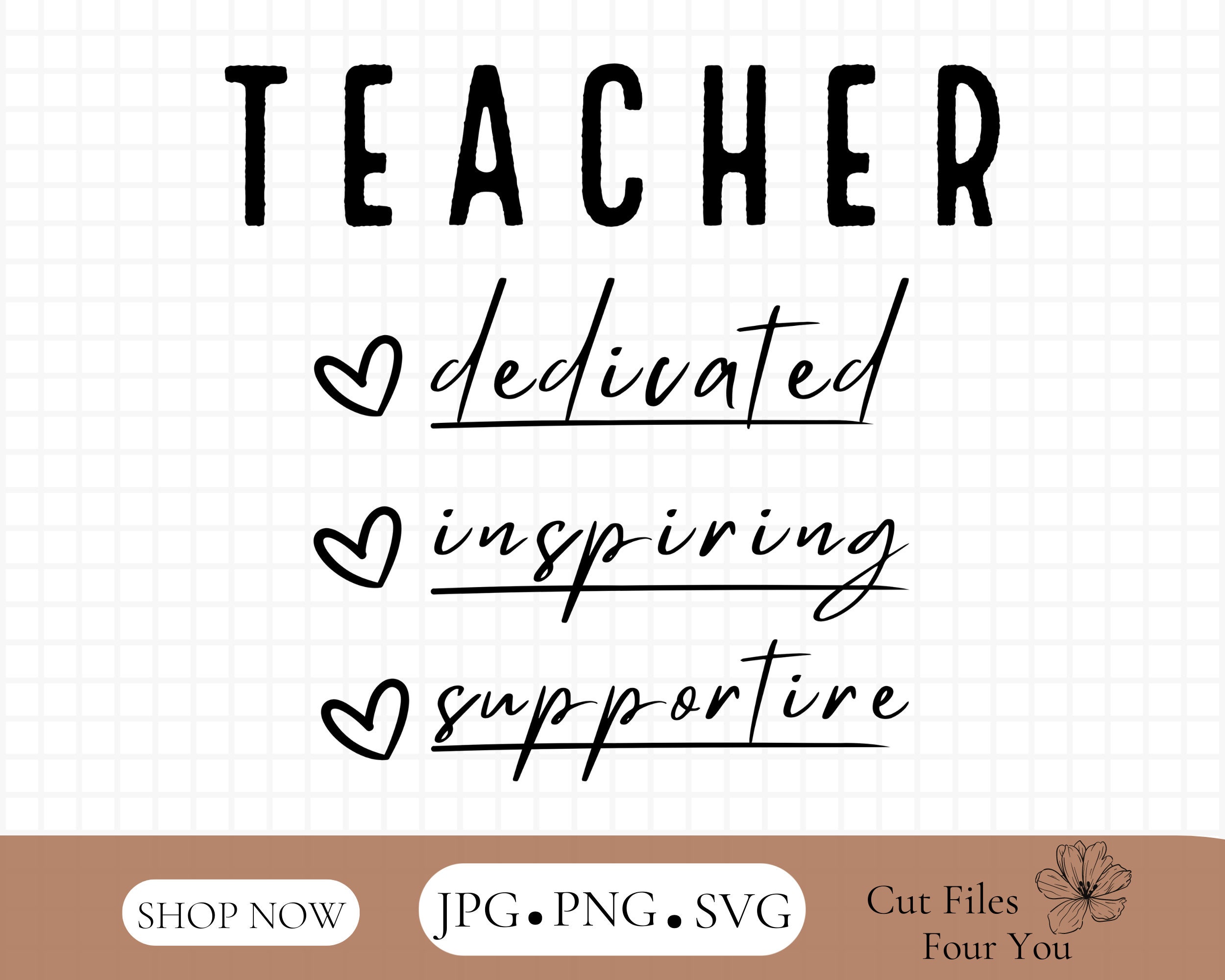 One Loved Teacher SVG-PNG-JPG, Teacher Svg, Best Teacher Svg, Teacher ...