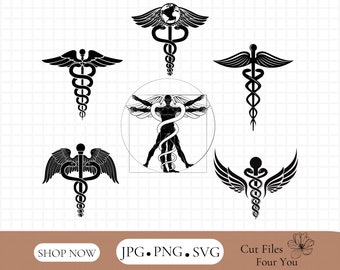 Medical Symbol SVG, Caduceus Svg, MD Svg, Star of Life Svg, Doctor Svg ...