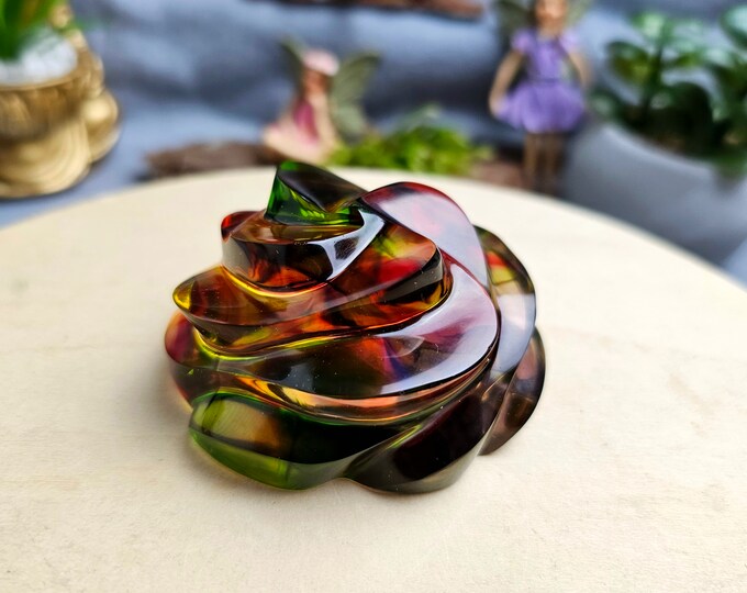Rainbow Andara Crystal Rose, 7 Archangels, High Vibration, High Energy ...