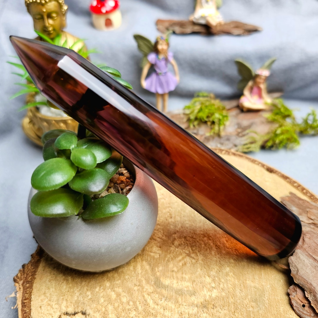 Andara Crystal Light Stick, Red Ray of Elohim/ee Chamuel, High ...