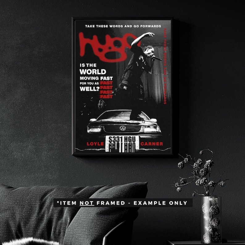 Loyle Carner Poster Print | HUGO Album | Tour | Speed of Plight ...