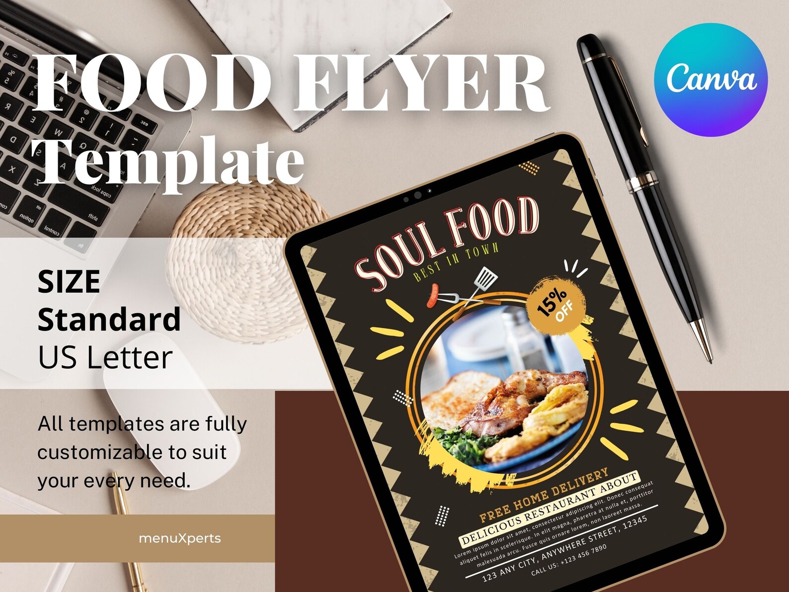 Soul Food Flyer, Soul Food Menu, Dinner Menu, Dinner Special Flyer ...