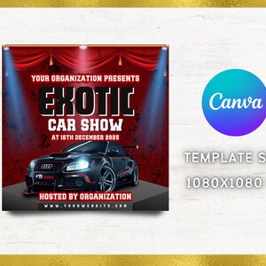 Car Show Flyer Template Diy Exotic Car Show Flyer Diy Car - Etsy