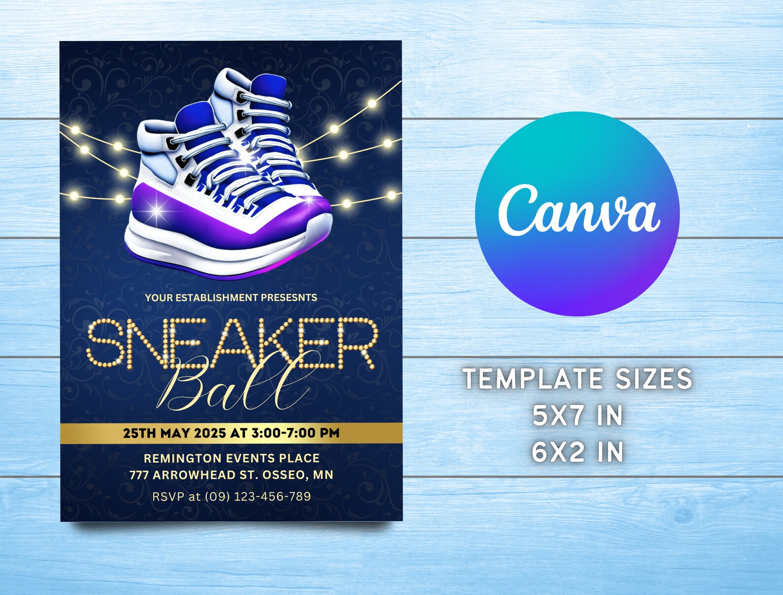 Sneaker Ball Flyer, Sneaker Ball Gala, Sneaker Ball Invite, Sneaker ...