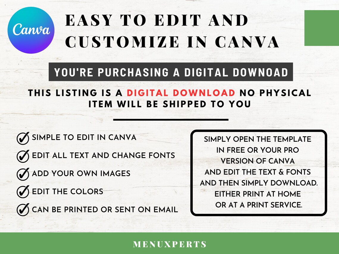 Cocktail Menu Flyer, DIY Flyer Template Design, Bar Menu Sign Flyer ...