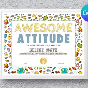 Editable School Awards, End of Year Awards, Personalized School ...