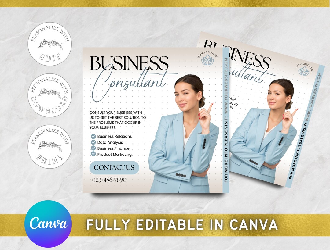 Business Consultation Flyer, Diy Template Canva, Consultation Flyer ...