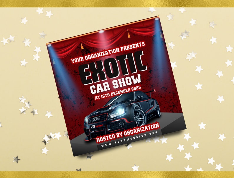 Car Show Flyer Template Diy Exotic Car Show Flyer Diy Car - Etsy