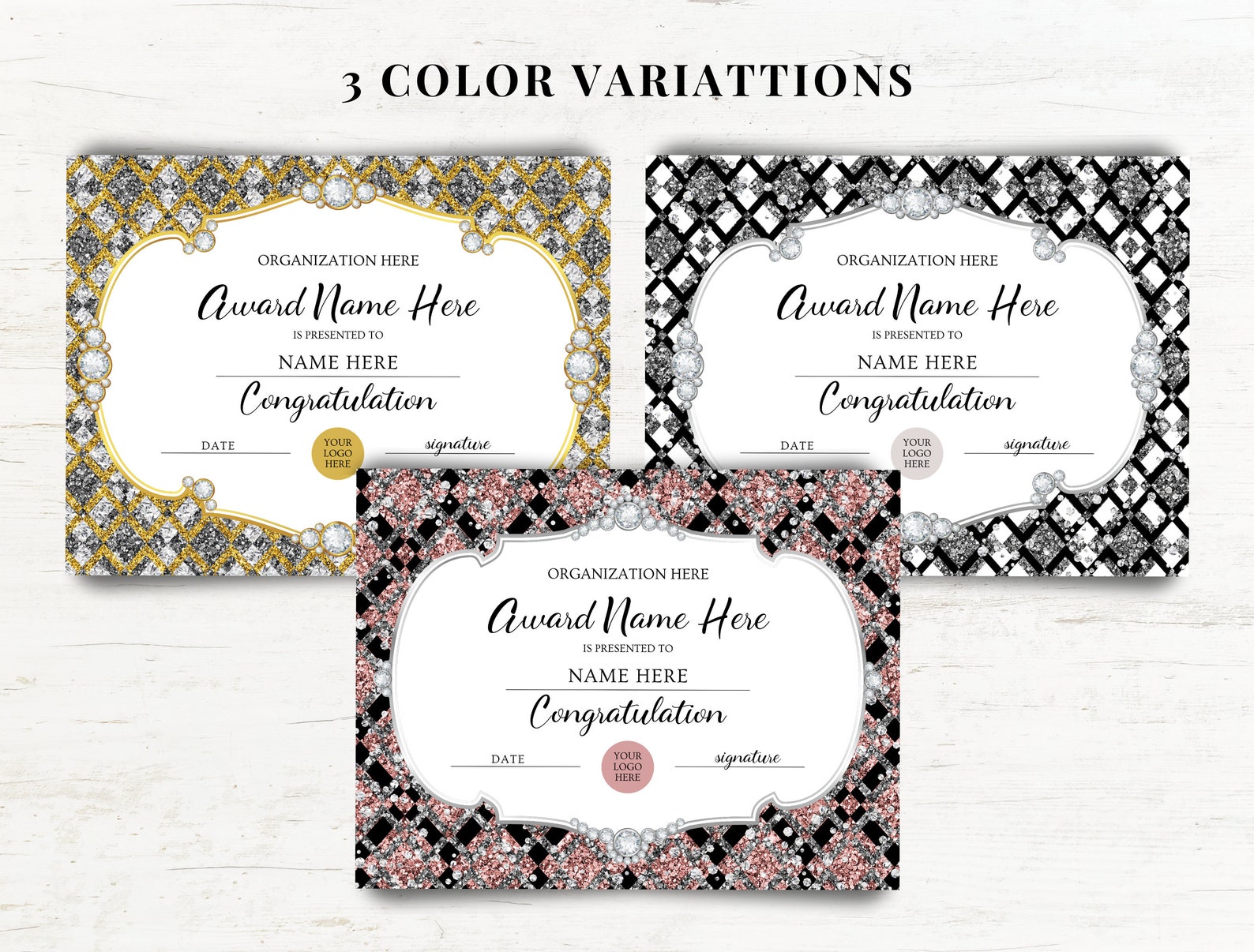 Award Certificate, Editable Award Certificate, Certificate of ...