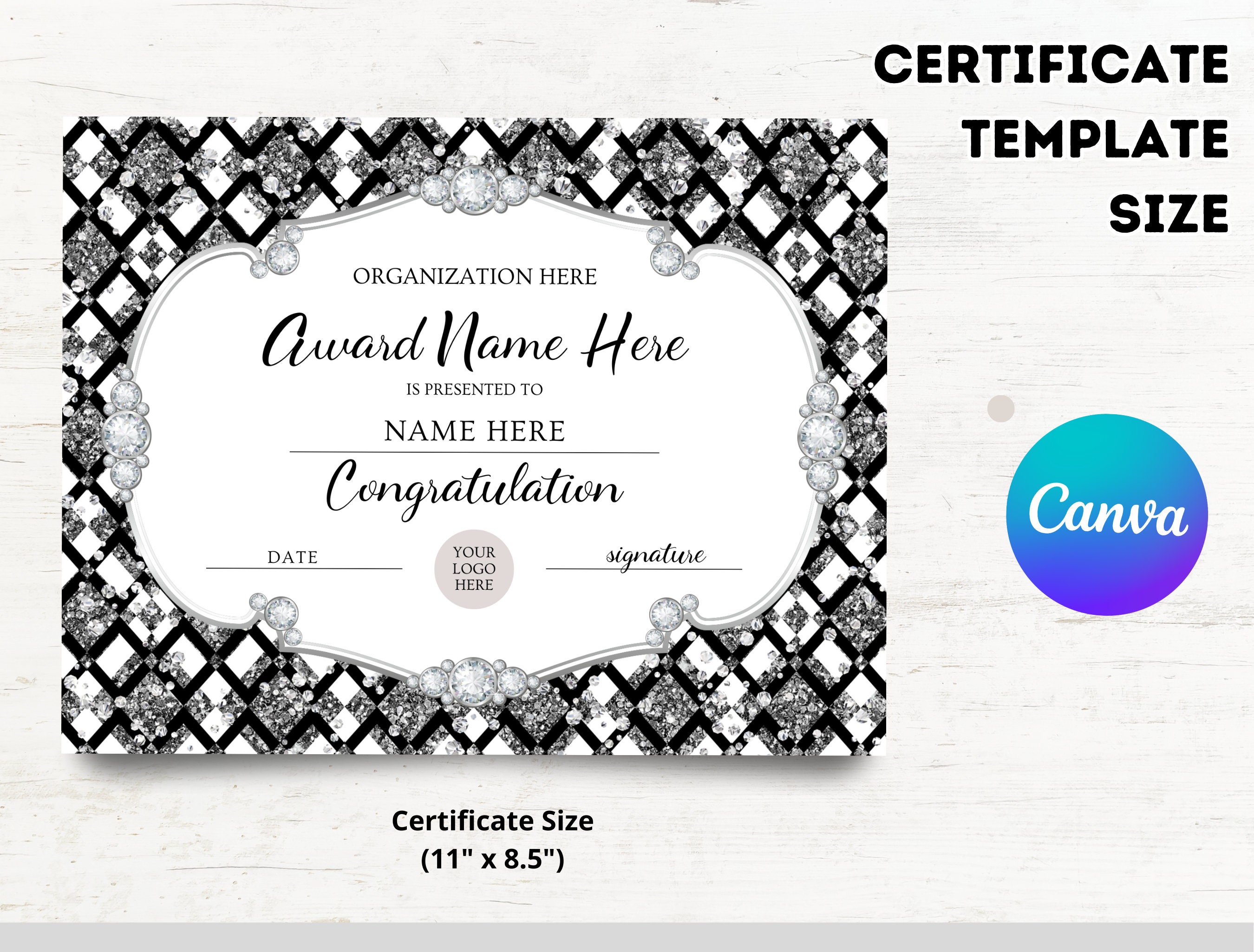 Award Certificate, Editable Award Certificate, Certificate of ...