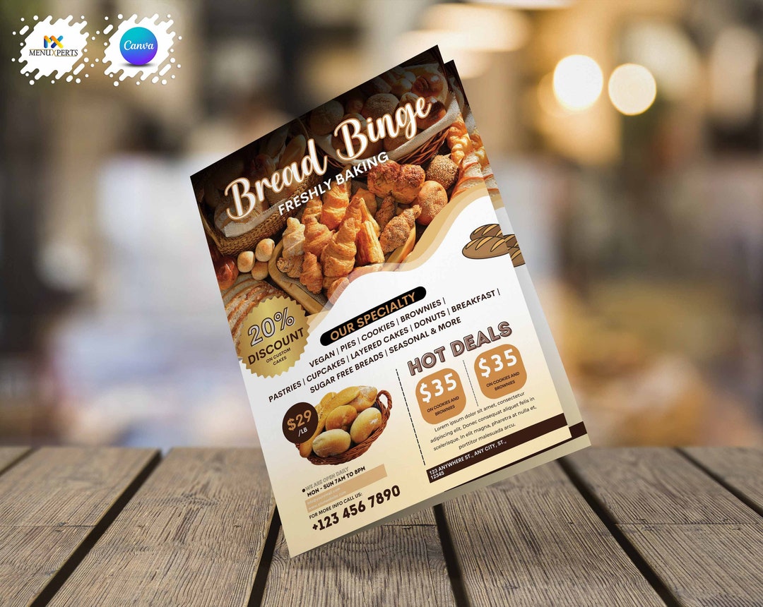 Bakery Flyer, Bakery Business, Bakery Menu, Bake Sale Flyer, Dessert ...