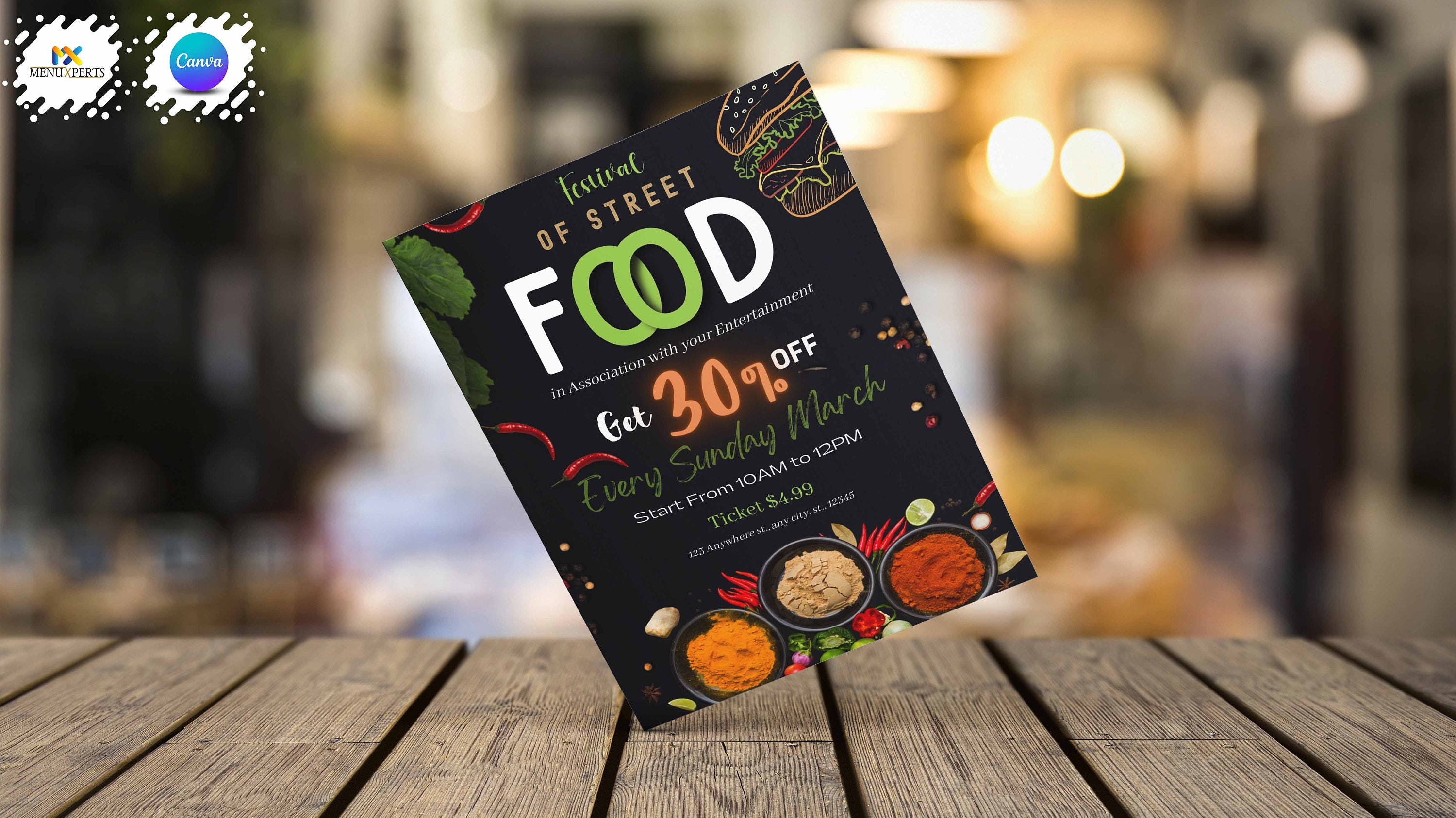 Grand Opening Flyer Template Restaurant Food Menu Menu - Etsy