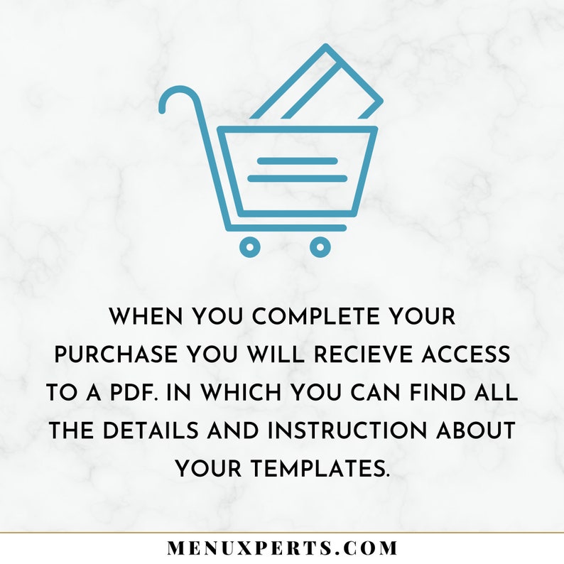 Smart Kitchen Restaurant Menu Template Minimalist Restaurant - Etsy