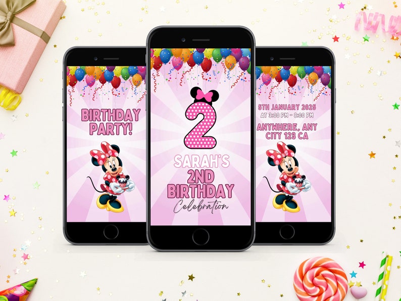 Animated Birthday Invitation, Animated Video Invite, Birthday Party ...