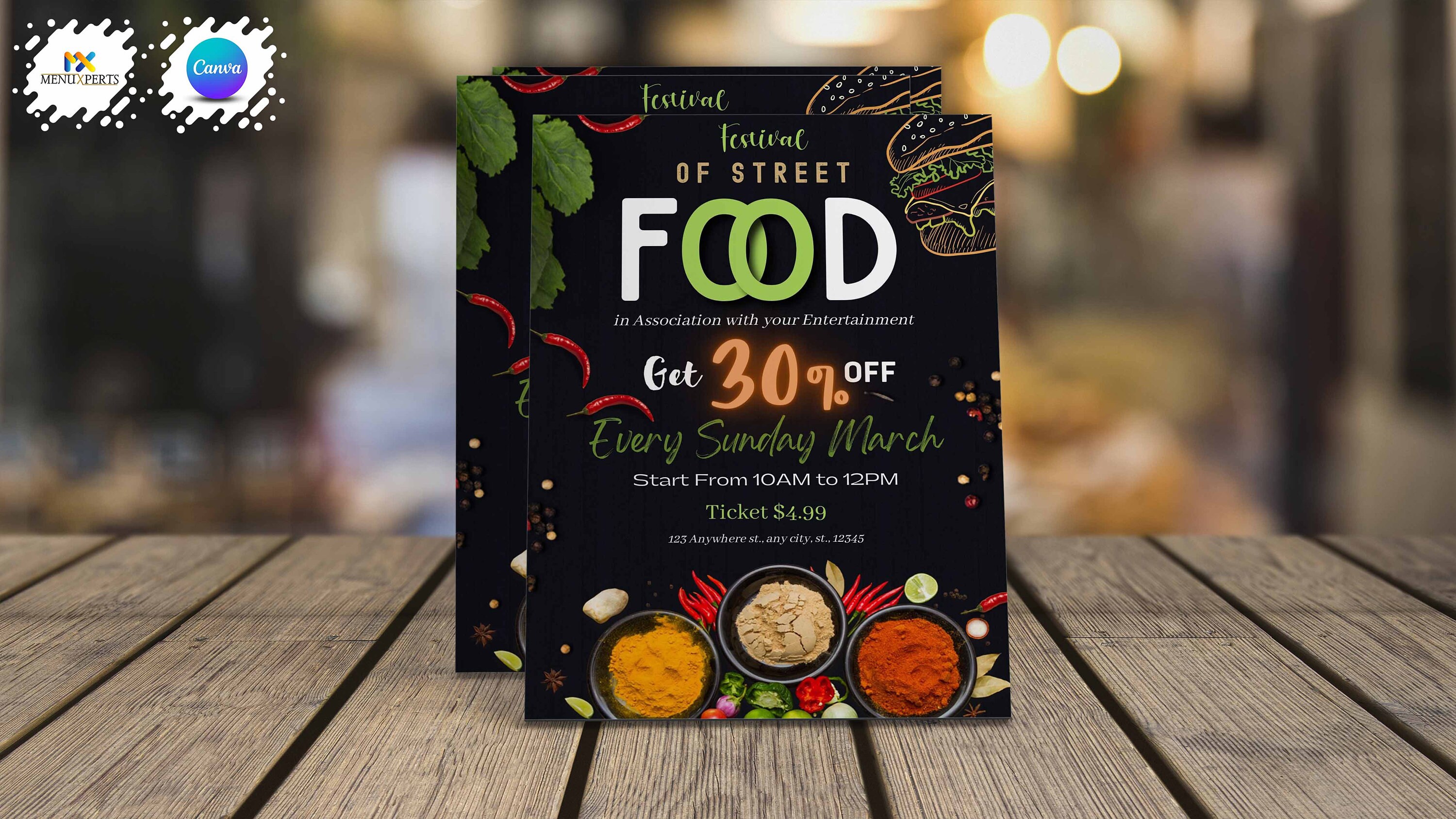 Grand Opening Flyer Template Restaurant Food Menu Menu - Etsy