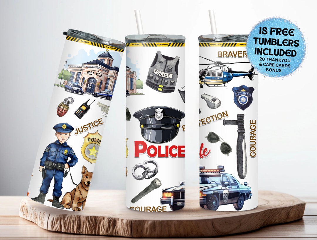 Police Life Png, Police Tumbler Png, Police Life 20oz Skinny Tumbler ...