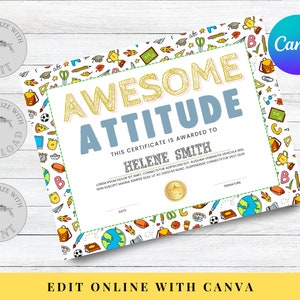 Editable School Awards, End of Year Awards, Personalized School ...