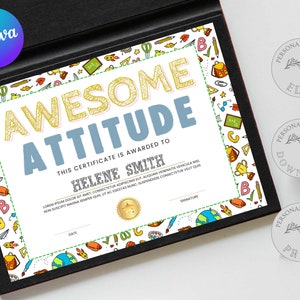 Editable School Awards, End of Year Awards, Personalized School ...