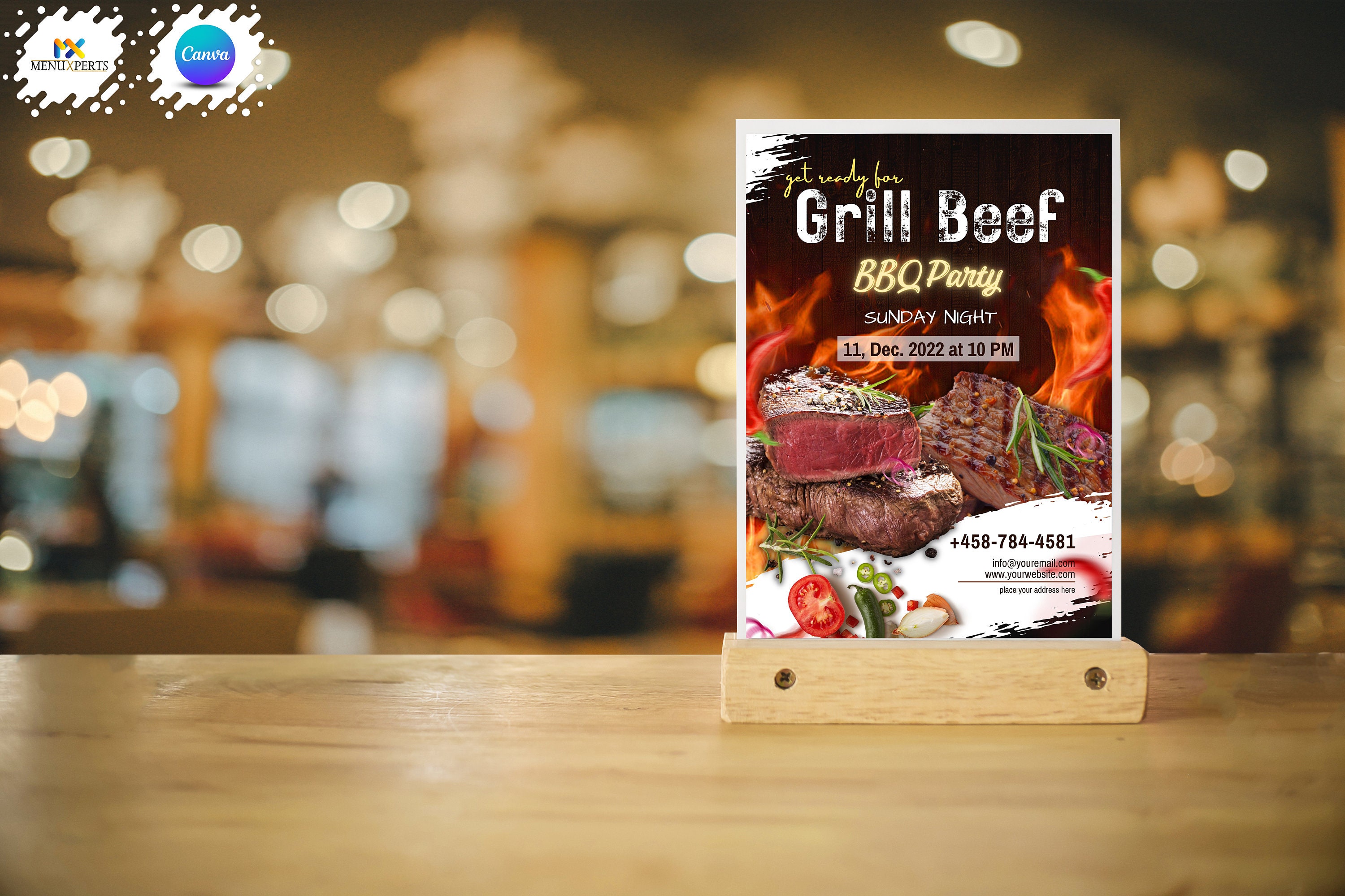 BBQ Food Flyer Template Bbq Party Flyer Bbq and Grill Party Invite ...