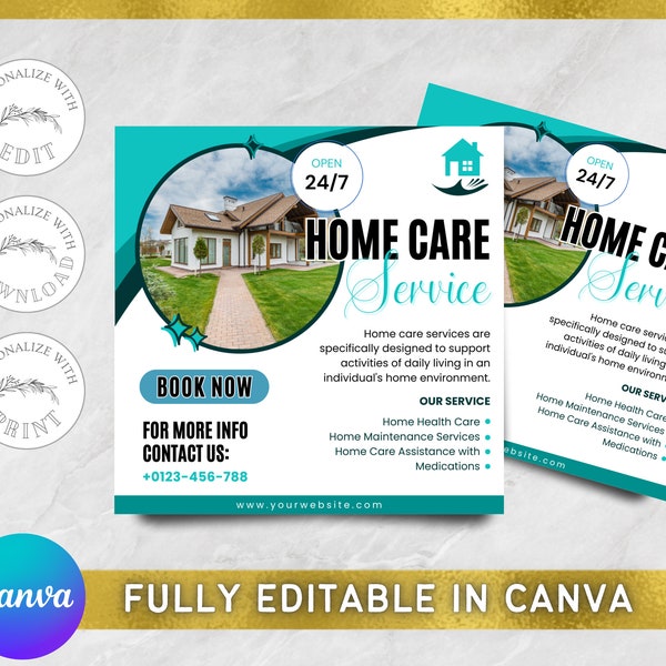 Home Care Flyer - Etsy