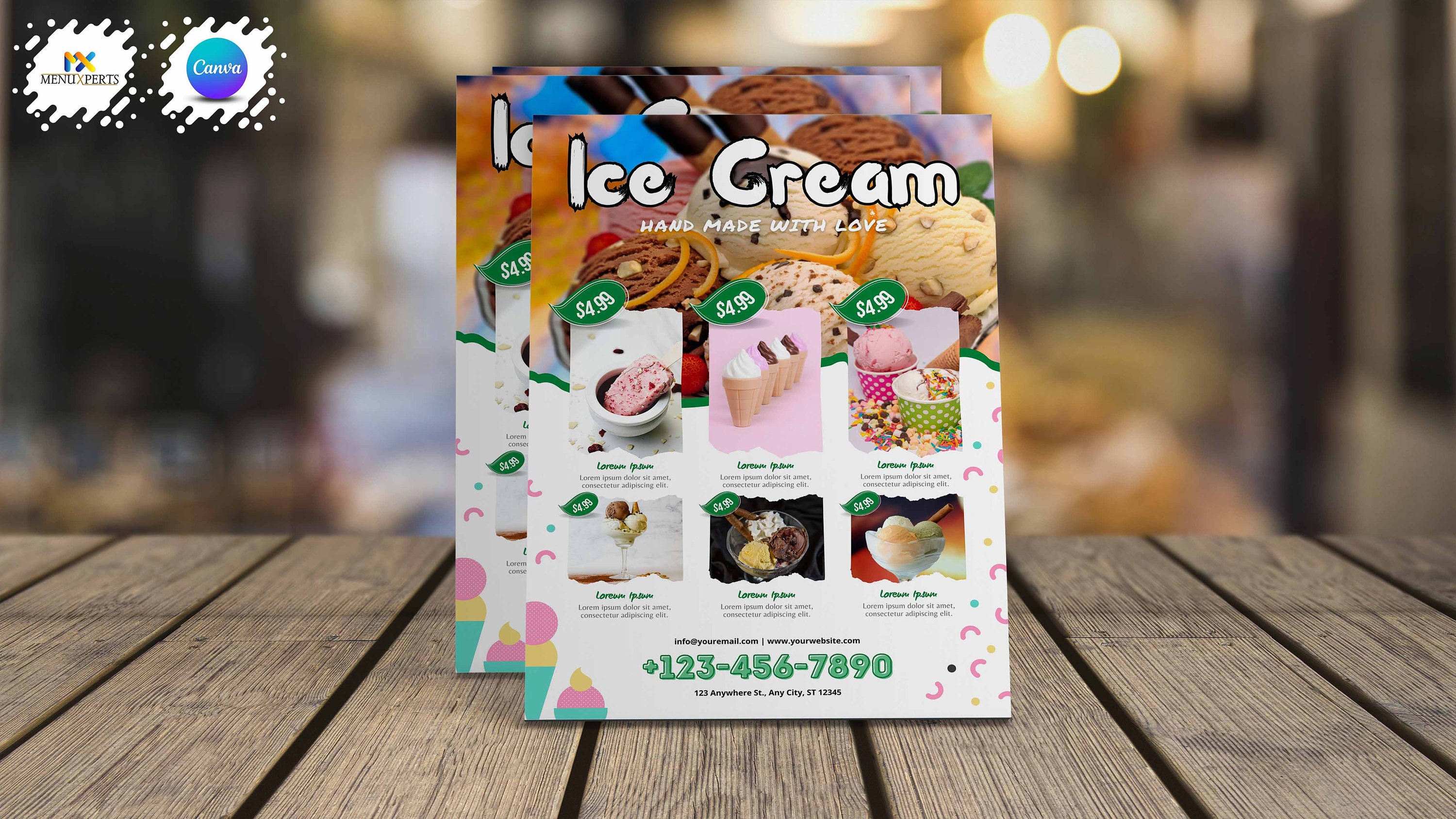 Ice Cream Flyer Multipurpose Business Flyer Template Ice Cream Party ...