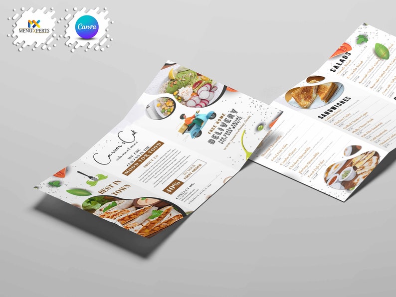 Carvers Cut Restaurant Menu Template Modern Restaurant Menu Template ...