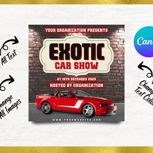 Diy Exotic Car Show Flyer, Diy Car Show Flyer, Car Show Flyer Template ...
