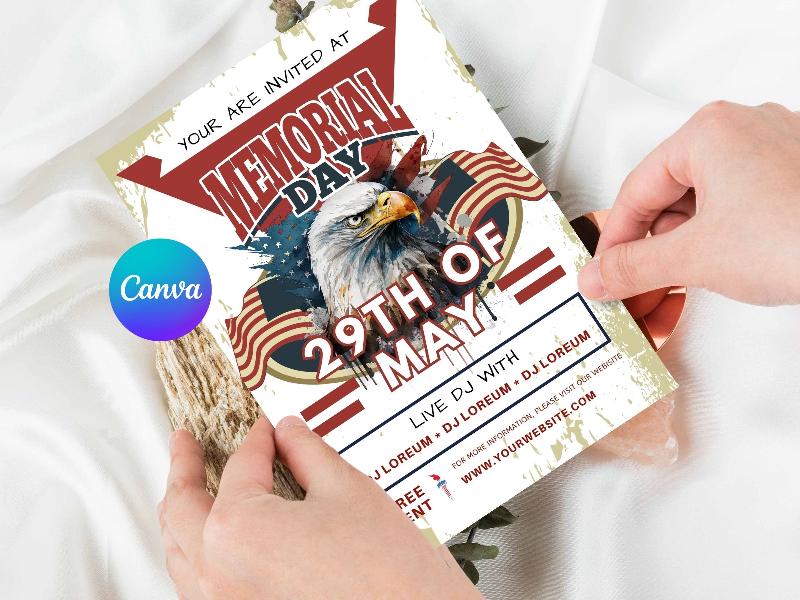 Memorial Day Invitation, Memorial Day Invite, Memorial Day Party ...