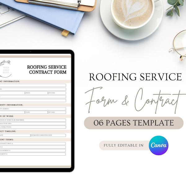 Roof Replacement Contract - Etsy
