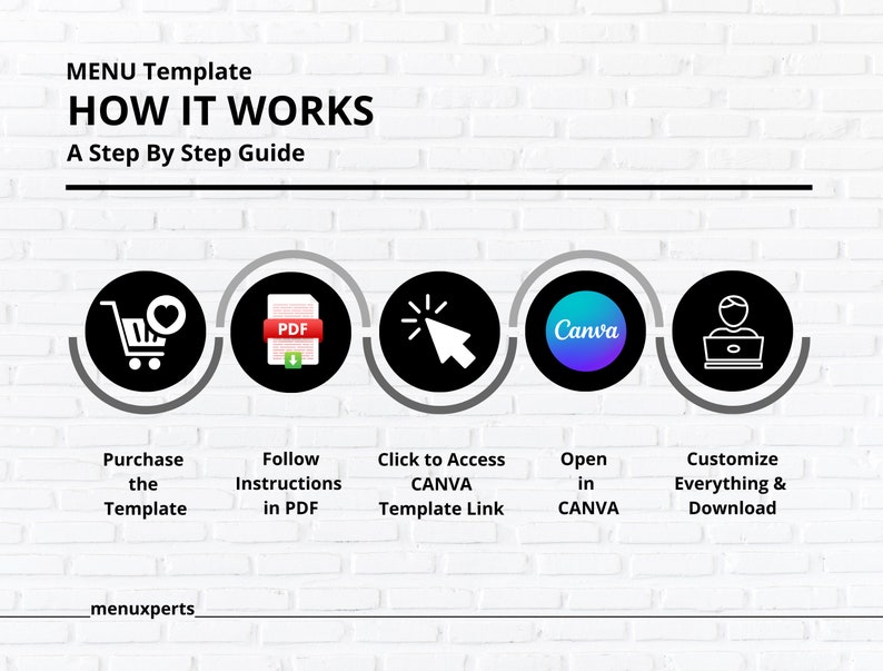 Restaurant Menu Template, Bi Fold Canva Menu Template, Bi Fold ...
