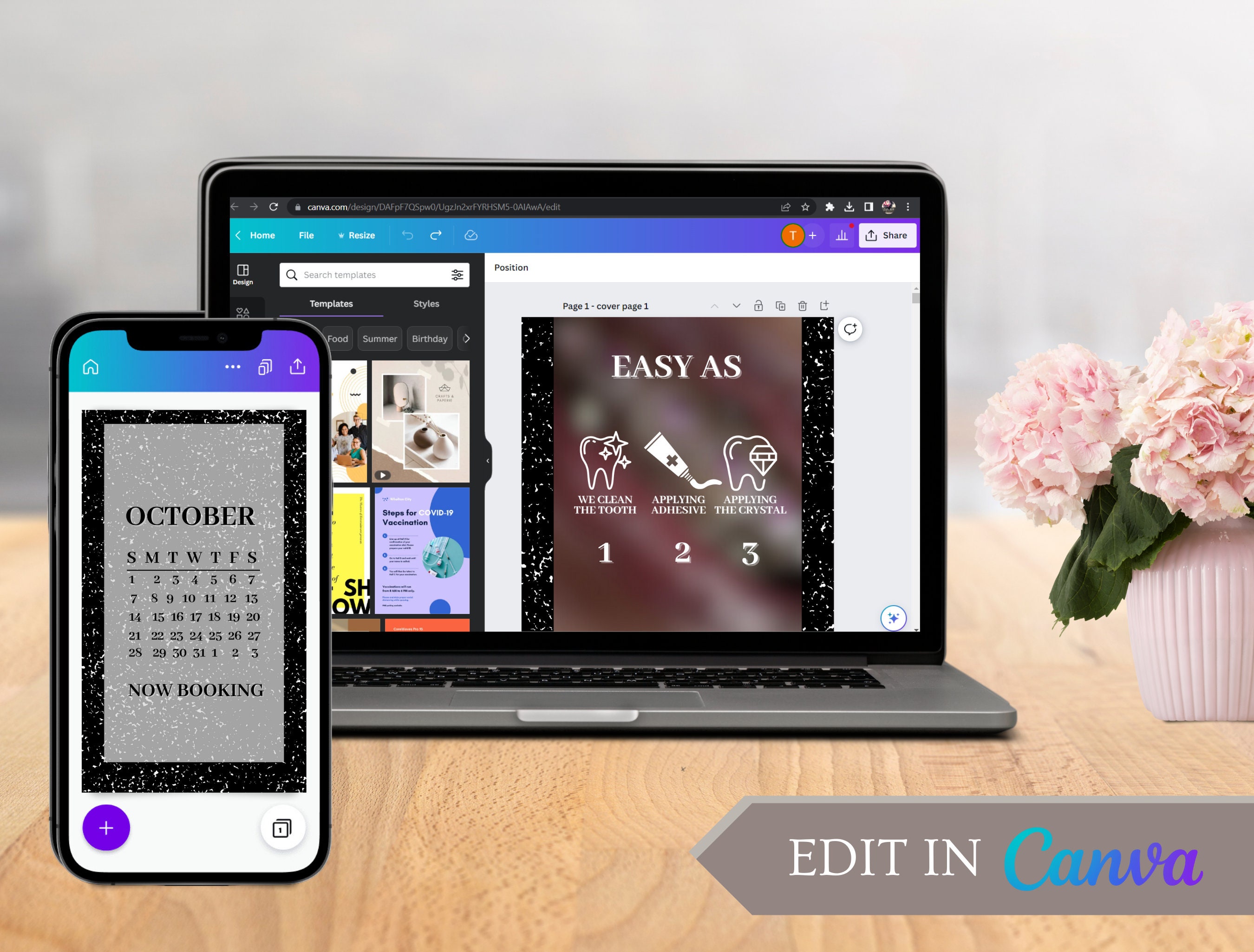 Tooth Gem Instagram Templates, Tooth Charms Social Media Post Template ...