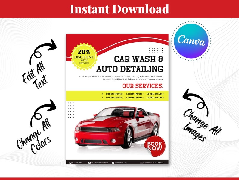 Car Wash Flyer Template Car Service Flyer Car Wash Flyer - Etsy Car Wash Flyer Template Car Service Flyer Car Wash Flyer - Etsy