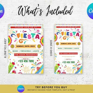 Editable Fiesta Invitation, Fiesta Invitation, Printable Succulent ...