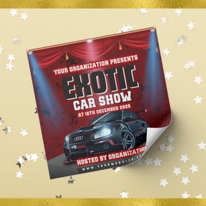 Car Show Flyer Template Diy Exotic Car Show Flyer Diy Car - Etsy
