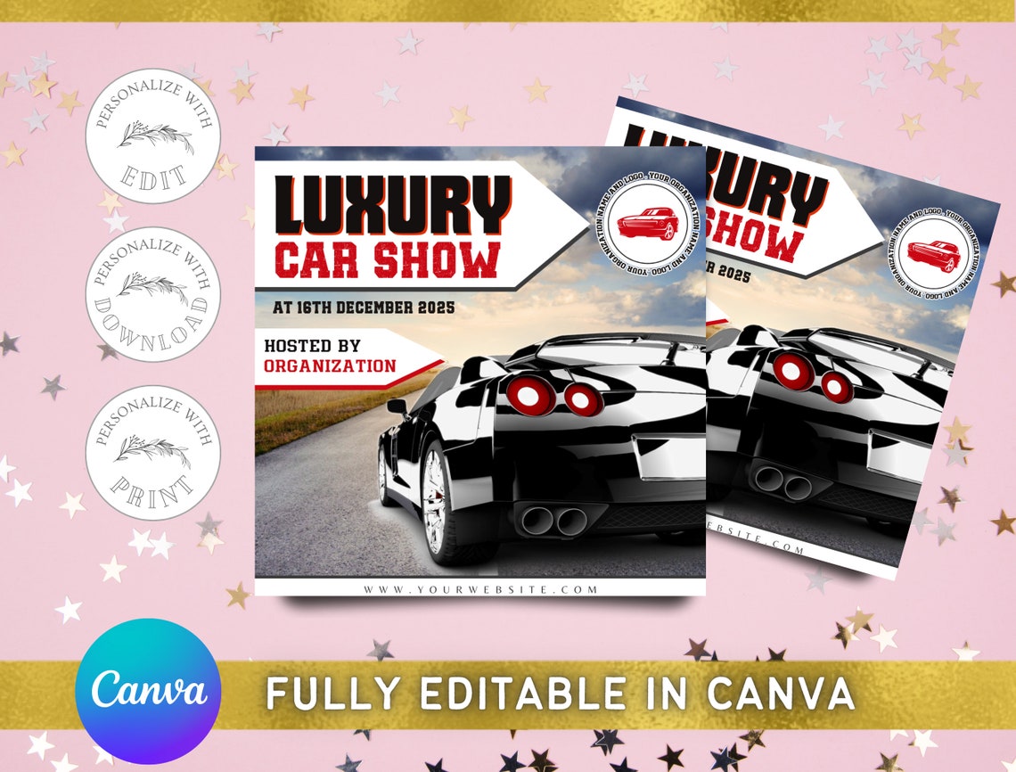 Car Show Flyer Template Diy Car Show Flyer Editable Flyer - Etsy