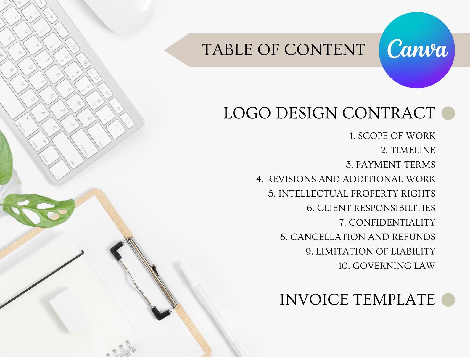 Editable Logo Design Contract Template, Freelance Graphic Design ...